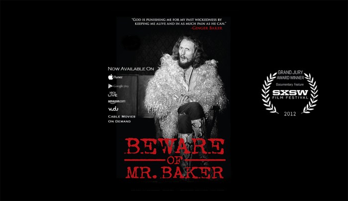 RIP Ginger Baker! “Beware Of Mr. Baker”! Brilliant Ginger Baker ...