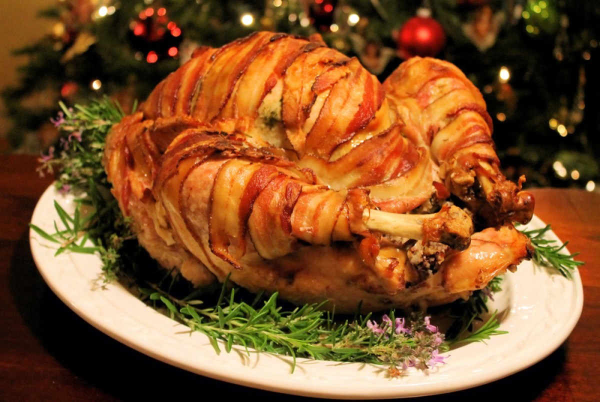 My Annual “Bacon-Wrapped Maple-Glazed” Thanksgiving Turkey Recipe ...