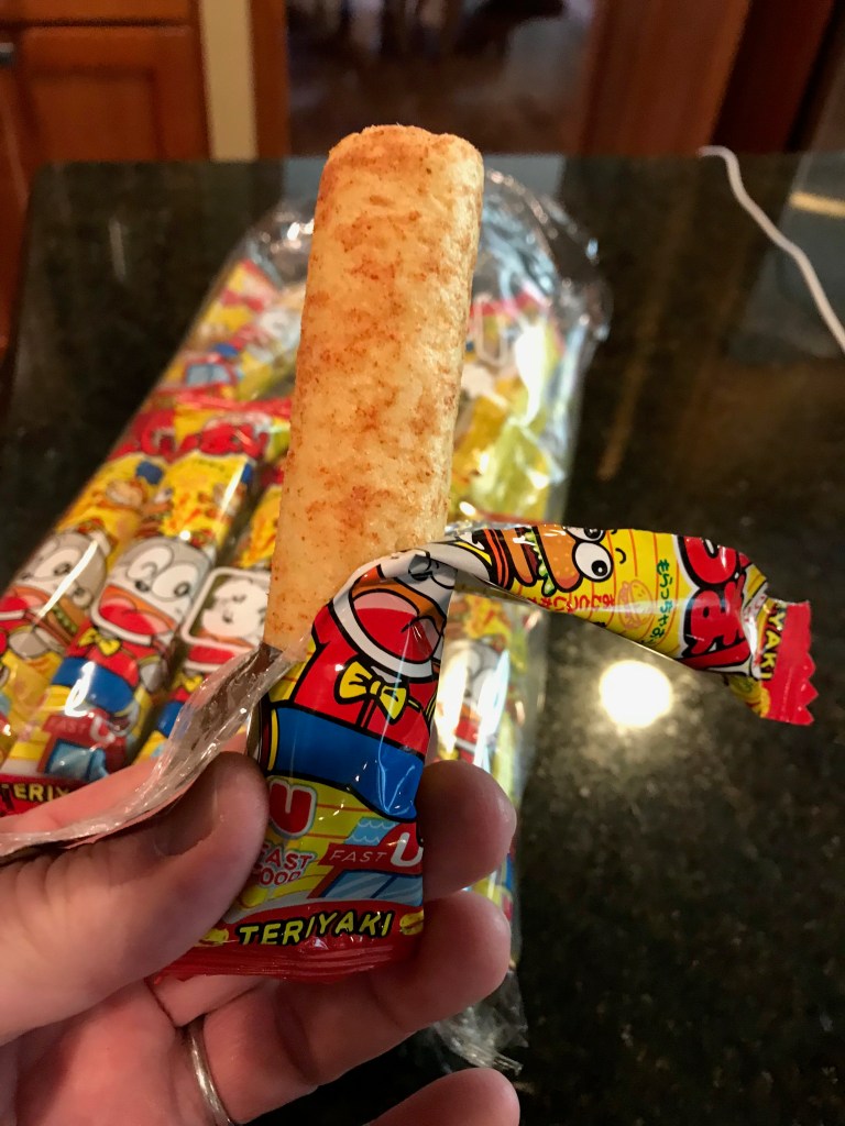 Incredible Japanese Corn Rolls! Unique Flavors In A Corn Puff Tube ...