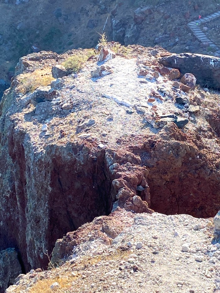 Climbing Skaros Rock! Santorini’s Legendary Caldera Fortress Is A ...