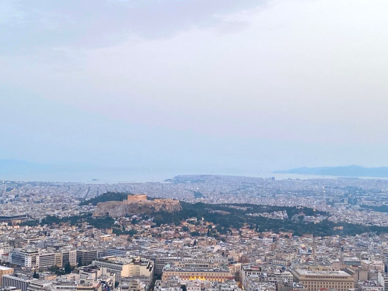 Standing At The Top Of Athens! Riding The Funicular To Lycabettus Hill ...