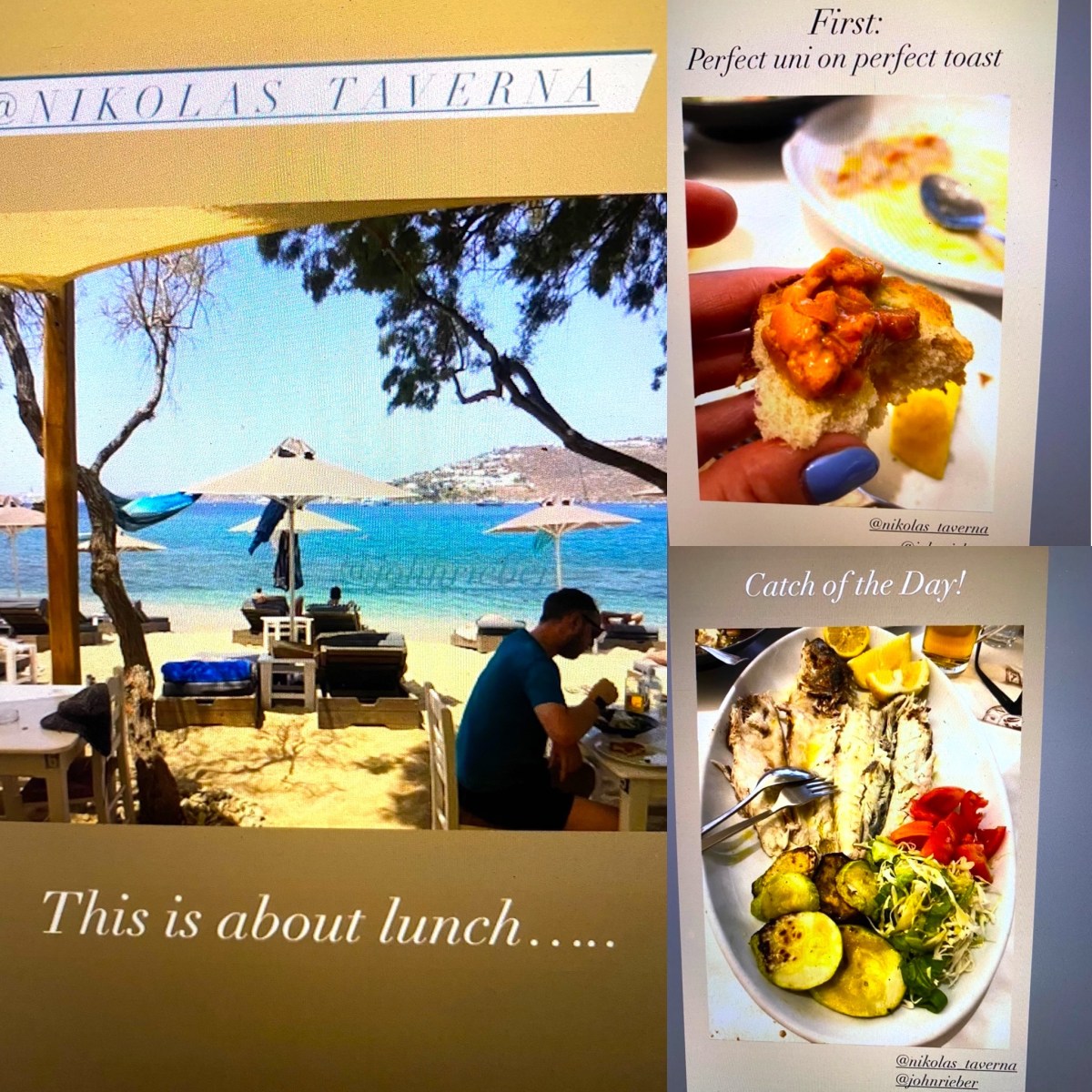 Eating “Today’s Fresh Catch” At Nikolas Taverna On Mykonos! Delicious ...