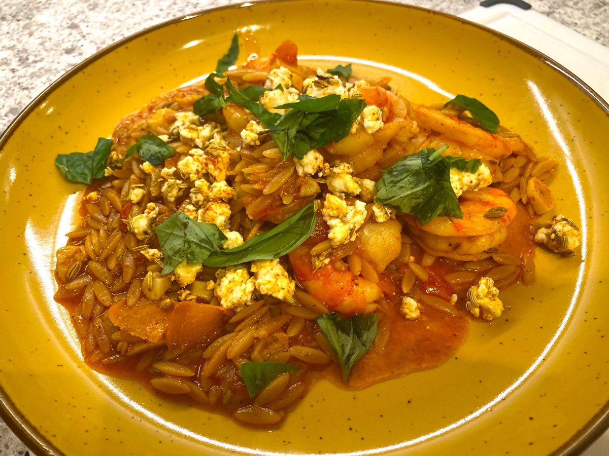 Shameless Plug Alert! I Made “Orzo with Prawns, Tomato and Marinated ...